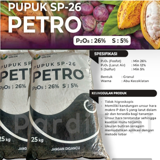 Jual Pupuk SP-26 PETRO 100 % Original kemasan pabrik 25 kg | Shopee Indonesia