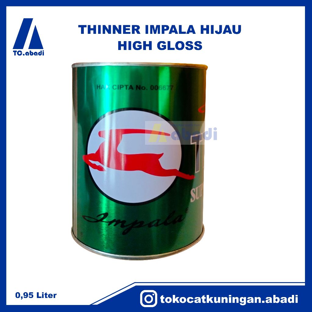 Jual THINNER IMPALA - PENGENCER CAT DUCO / CAT MINYAK KAYU BESI - 1 liter | Shopee Indonesia