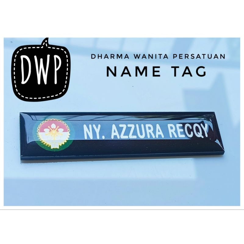 Jual Name Tag Papan Nama Logo DWP / DHARMA WANITA PERSATUAN | Shopee ...