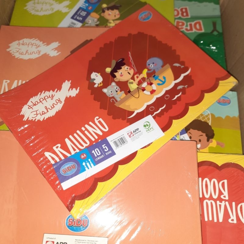 Jual BUKU GAMBAR SIDU A4 10 LEMBAR 1 PAK ISI 5 BUKU | Shopee Indonesia