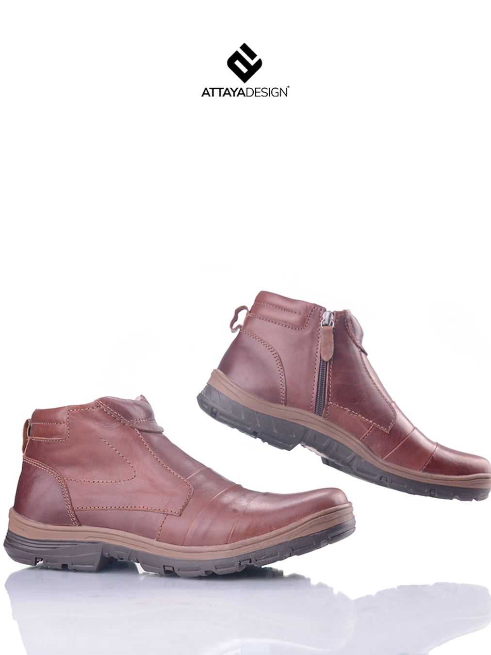 Jual Attaya Design Sepatu Boots Pria Kulit Asli Original Kerja Casual ...