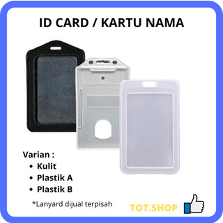 Jual LENGKAP ID Card Holder Mika Tali Lanyard Stopper Name Tag ...