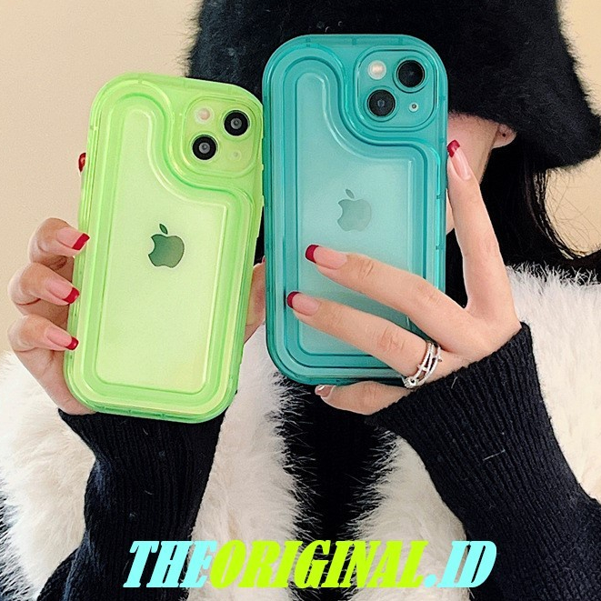 Jual 4D Fluffy Case iphone 13 pro max 12 mini full cover Transparent ...