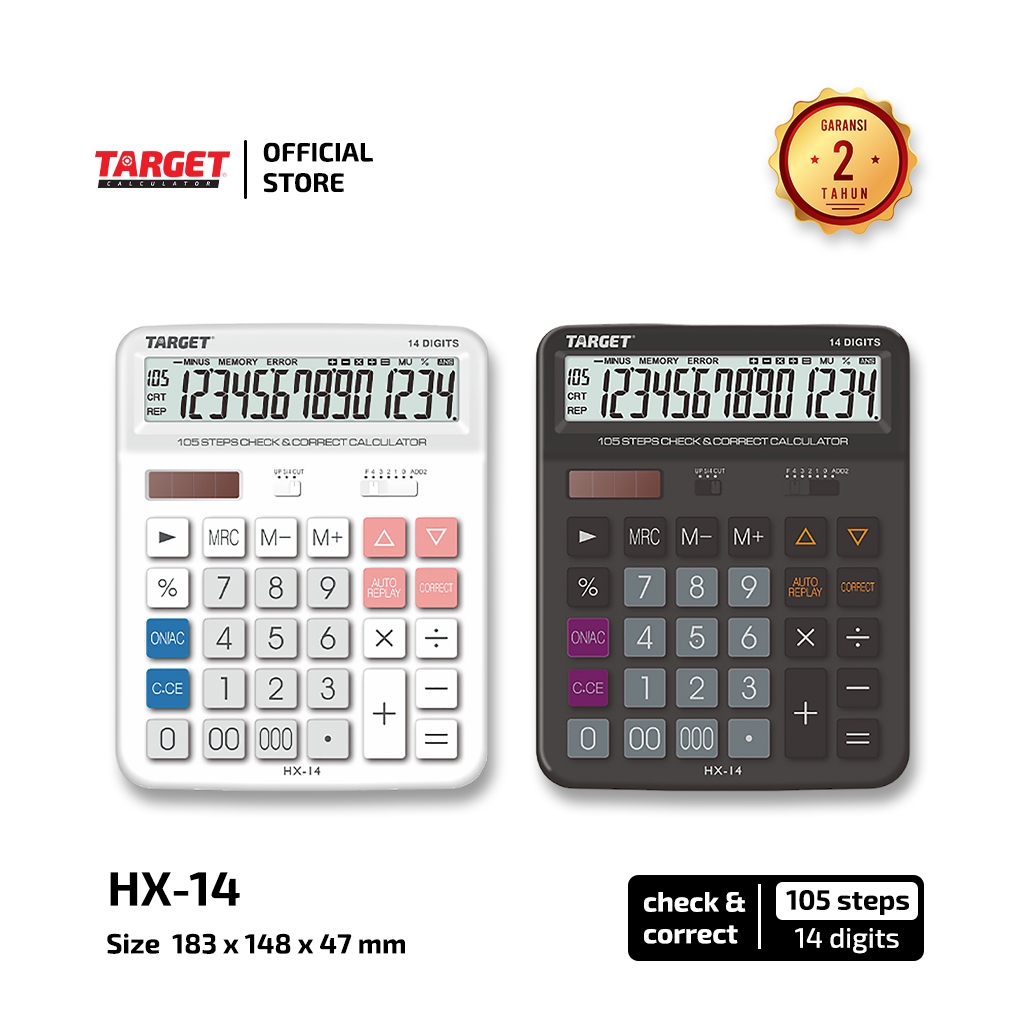 Jual Target HX - 14 - Desktop Calculator - 14 digit | Shopee Indonesia