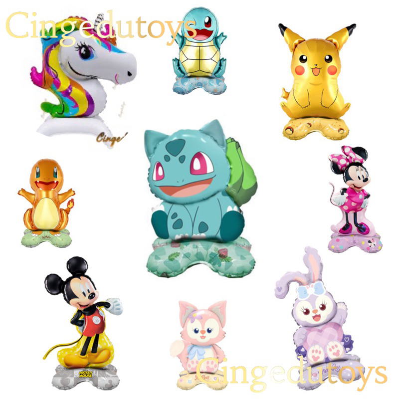 Jual Balon karakter standing dengan kaki tema unicorn sonic karakter ...