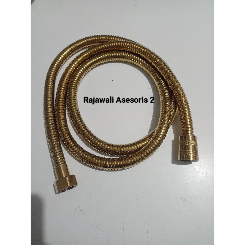 Jual Selang Shower Mandi / Toilet Fleksibel WC GOLD 1.5 Meter / 150 cm ...
