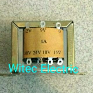 Jual Trafo Step Down 220 Vac To 30 Vac 1 A /Non CT Tembaga Murni ...