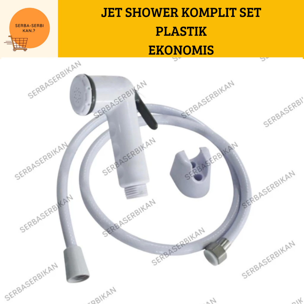 Jual JET SHOWER BIDET PLASTIK SET PVC SEMPROTAN KLOSET DUDUK CEBOK ...