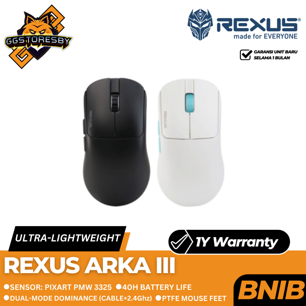 Jual Rexus Arka Iii Rx-112 Wireless Gaming Mouse | Shopee Indonesia