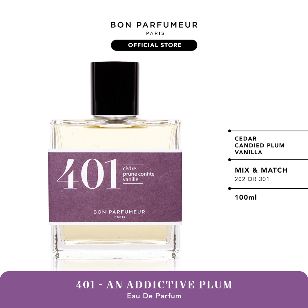 Jual Bon Parfumeur - 401: Cedar, Candied Plum, Vanilla EDP | Shopee ...