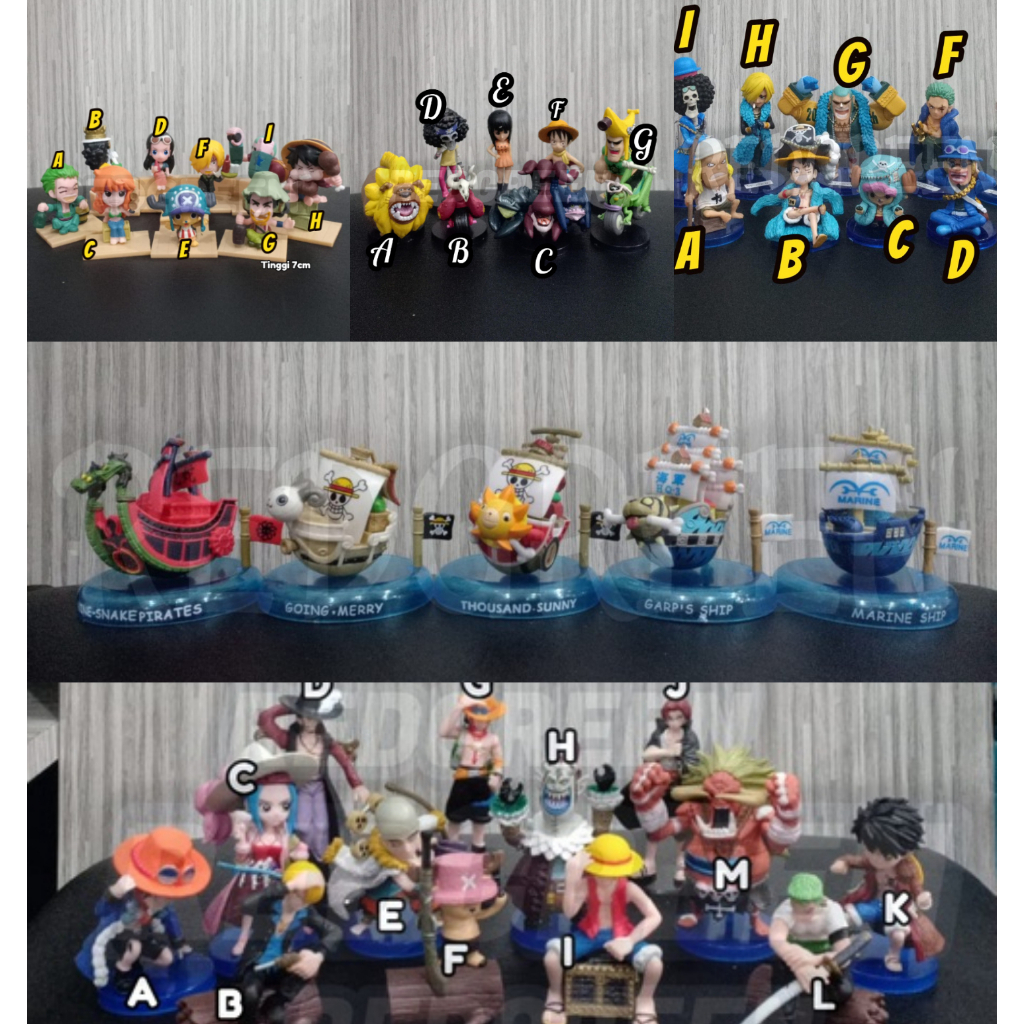 Jual Action Figure anime One Piece luffy mini hiasan kue topper kue ...