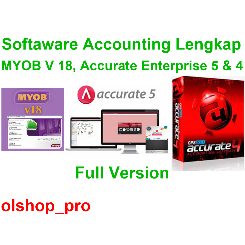 Jual Software MYOB Accounting V 18 & Accurate Enterprise 5,4 | Shopee ...