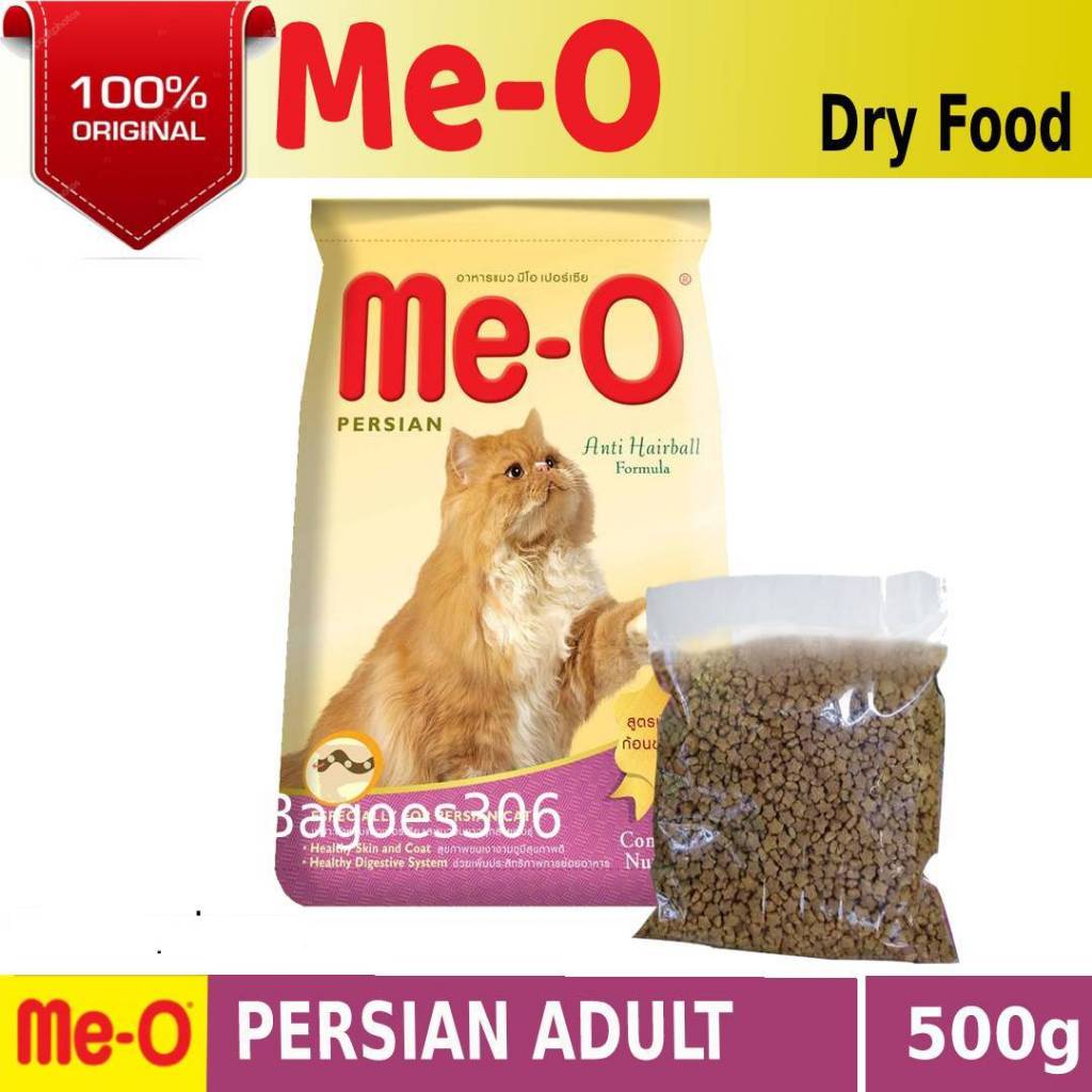 Jual Me-O Meo Persian|Meo Adult Persian Anti Hairball Repack 500g ...