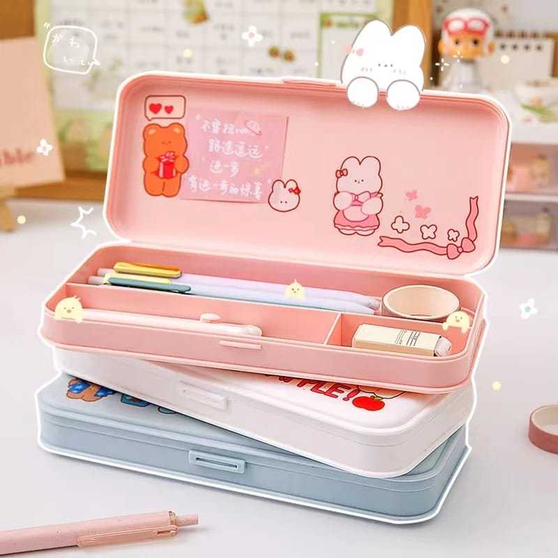 Jual Kotak Pensil Minimalis Pencil Case Aesthetic Pencil Box Siswa ...
