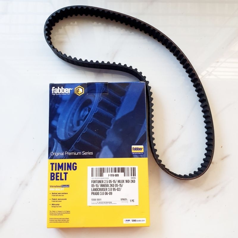 Jual TIMING BELT INNOVA / FORTUNER / HILUX 2005-2015 (FABBER) | Shopee ...