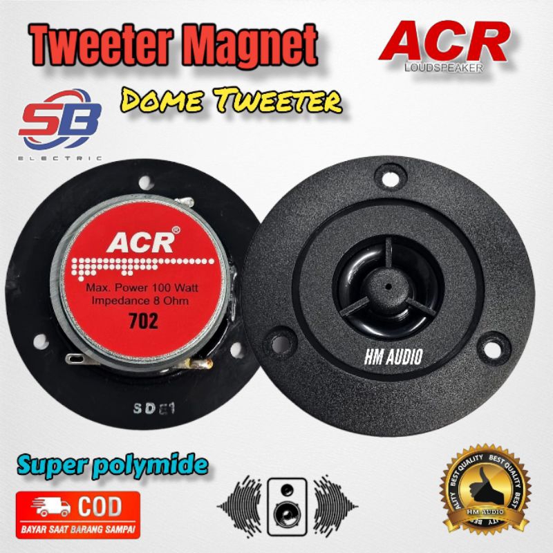 Jual Tweeter ACR 702 twiter Dome audio boost 702 Super Polymide Dome ...
