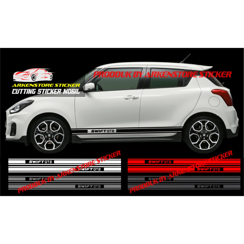 Jual cutting sticker mobil swift gt2 sticker stiker list mobil suzuki ...
