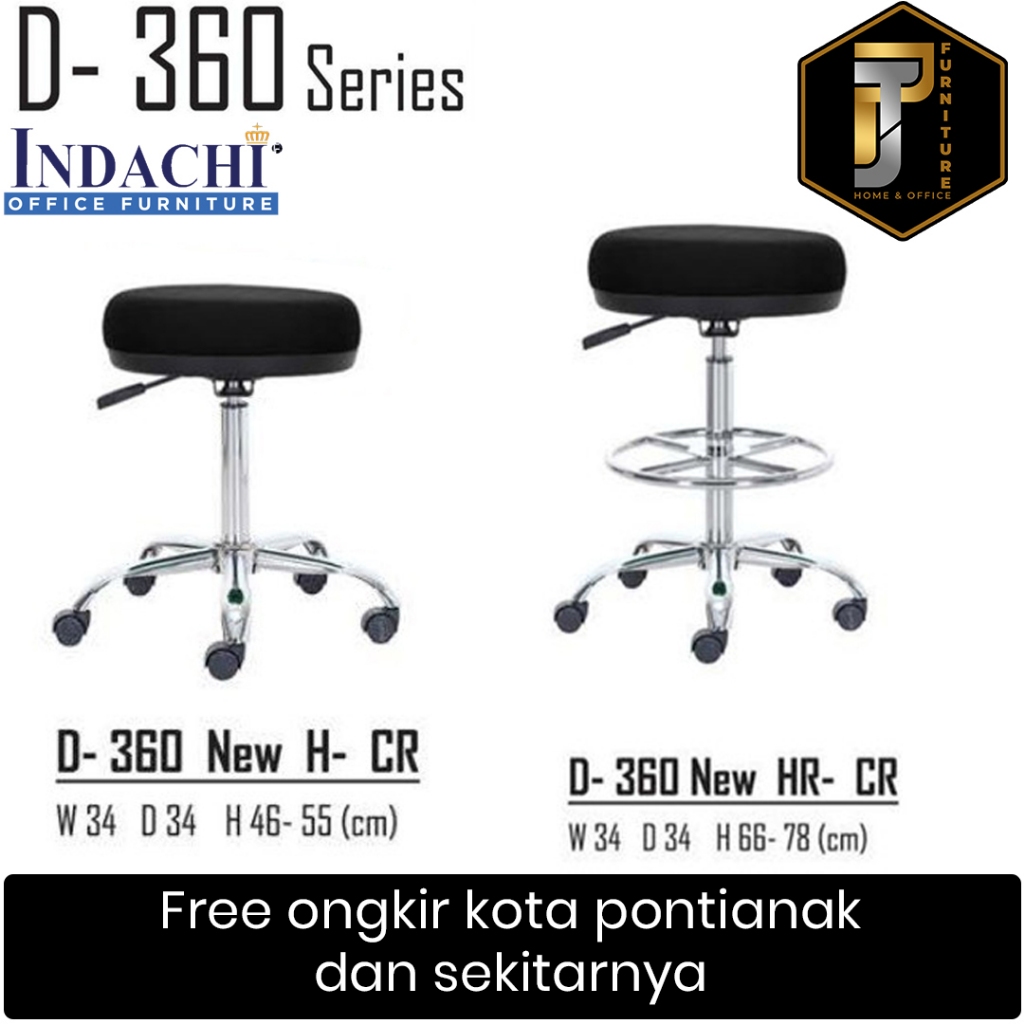 Jual Kursi Counter/Kursi Cafe/Kursi Restoran/Kursi Bar Indachi D360 HR-CR Murah Pontianak ...