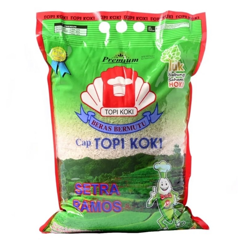 Jual Beras premium cap Topi Koki 5 kg | Shopee Indonesia