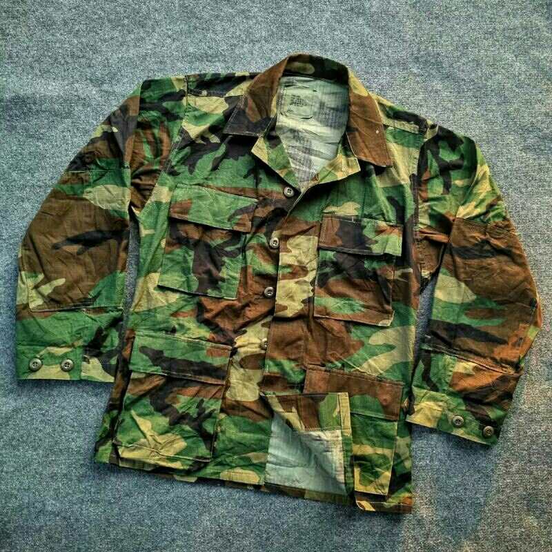 Jual Jaket US Army BDU Camo Woodland Field Jacket | Shopee Indonesia