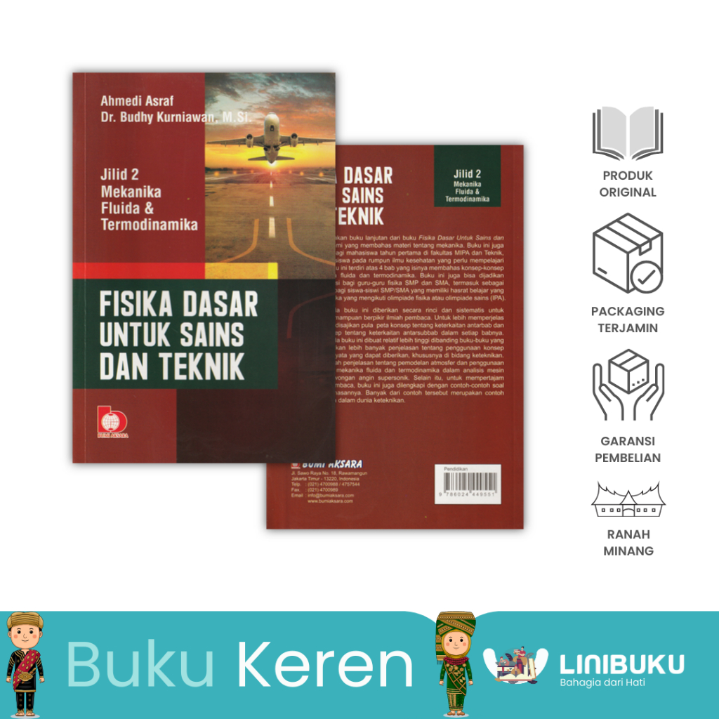 Jual Buku Kuliah - Fisika Dasar untuk Sains dan Teknik Jilid 2 : Mekanika Fluida dan ...