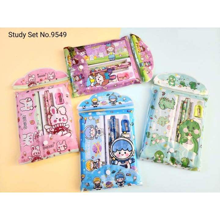 Jual Study Set / Stationary Set / Alat Tulis Set 9522 / 9549 | Shopee ...