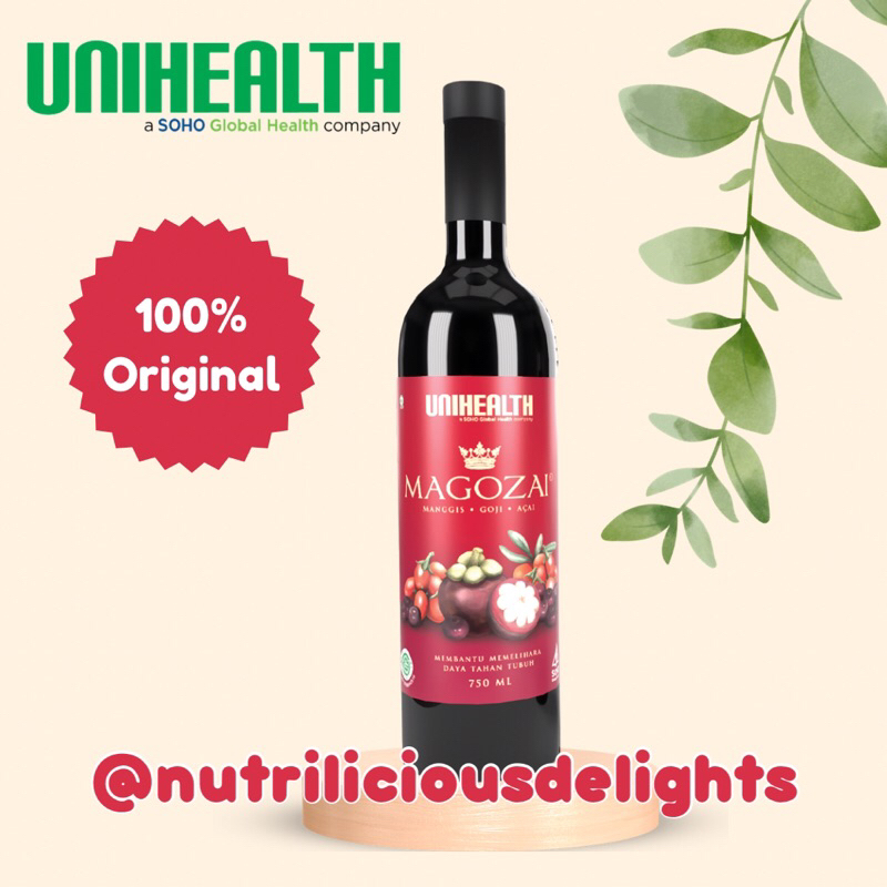Jual Unihealth Magozai 750 ml Minuman Kesehatan Manggis Goji Acai Berry ...