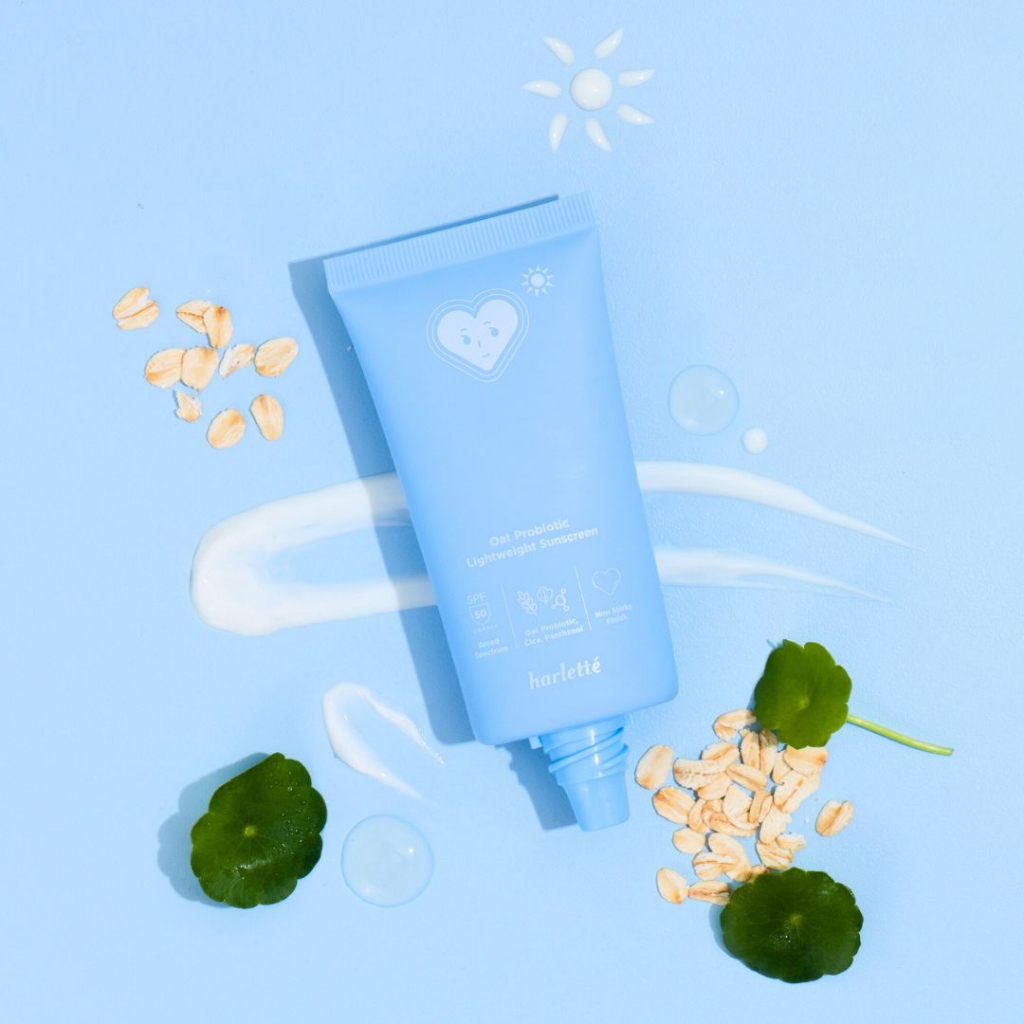 Jual HARLETTE Oat Probiotic Lightweight Sunscreen SPF 50 PA ...