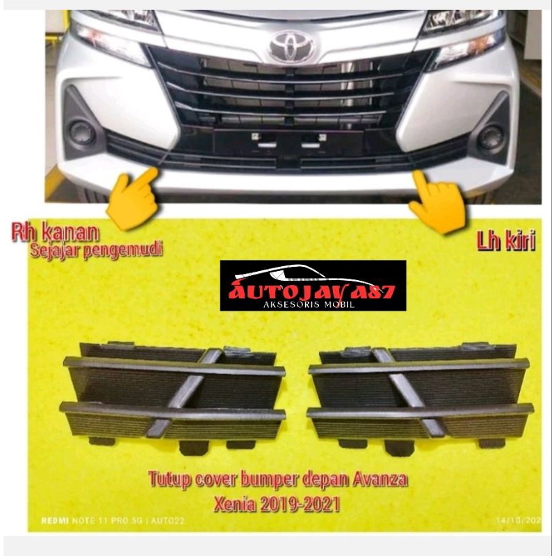 Jual tutup bumper cover depan Avanza Xenia 2019-2021 | Shopee Indonesia