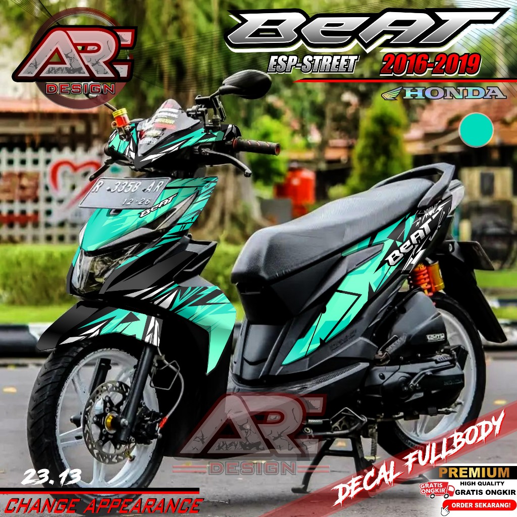 Jual (COD) TERBARU Decal Sticker Honda Beat Esp Street 2016 2017 2018 ...