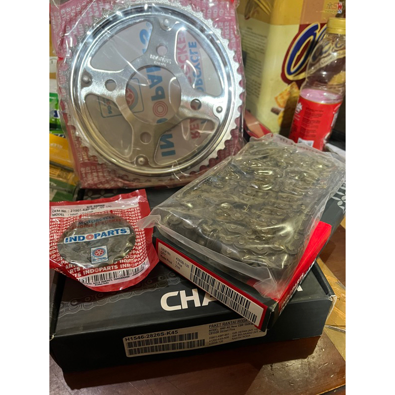 Jual GEARSET GIRSET CHAINKIT CB 150 LED NEW KODE K45 | Shopee Indonesia