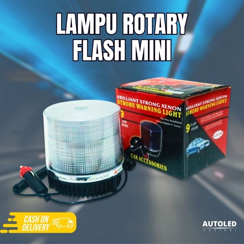 Jual Lampu Rotari 12 - 24 Volt Rotary Flash Mini AL11 | Shopee Indonesia