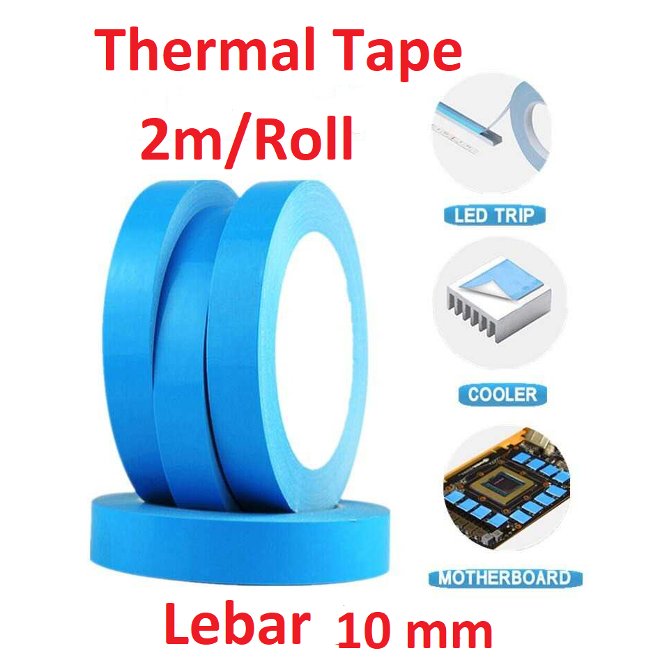 Jual Thermal Tape Double Tape Penghantar Panas 10mm 10 mm Perekat ...