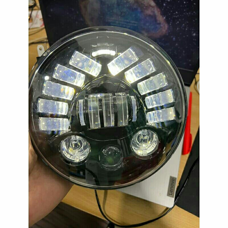 Jual NEW LAMPU DAYMAKER BULAT 7 INCH 13 LED KATANA CARREY VIXION VESPA RXKING | Shopee Indonesia