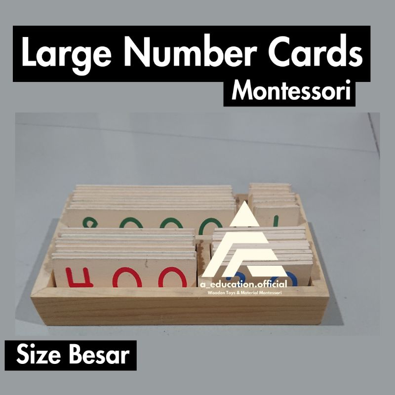 Jual Large Number Card Montessori Large Number Cards LNC | Shopee Indonesia