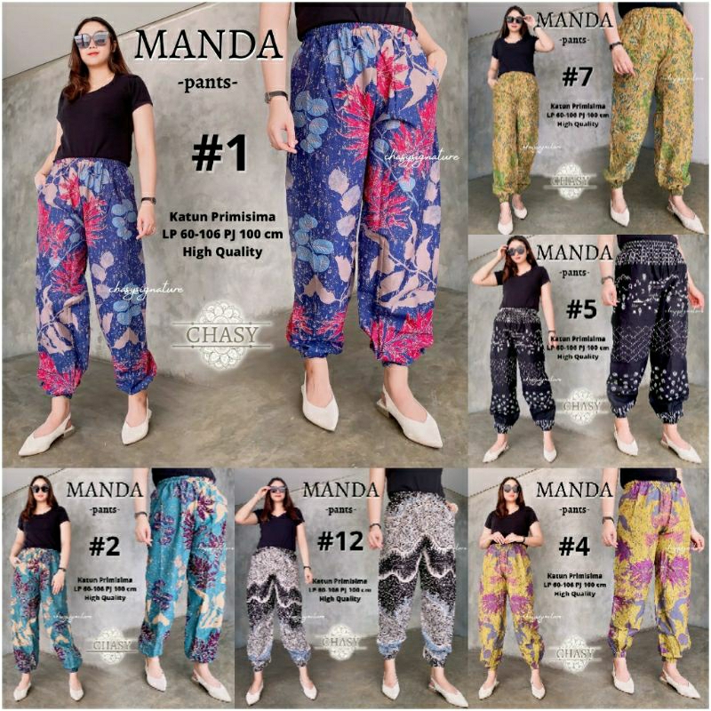 Jual Manda pant Premium by CHASSY // 18.10 celana Harem Joger motif ...