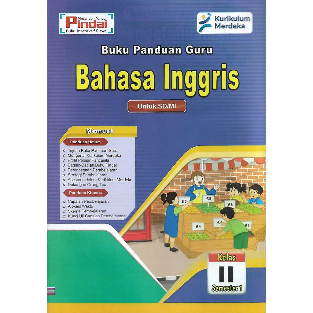 Jual Buku Pindai Panduan Guru Bahasa Inggris Kelas 2 SD/MI Semester 1 ...
