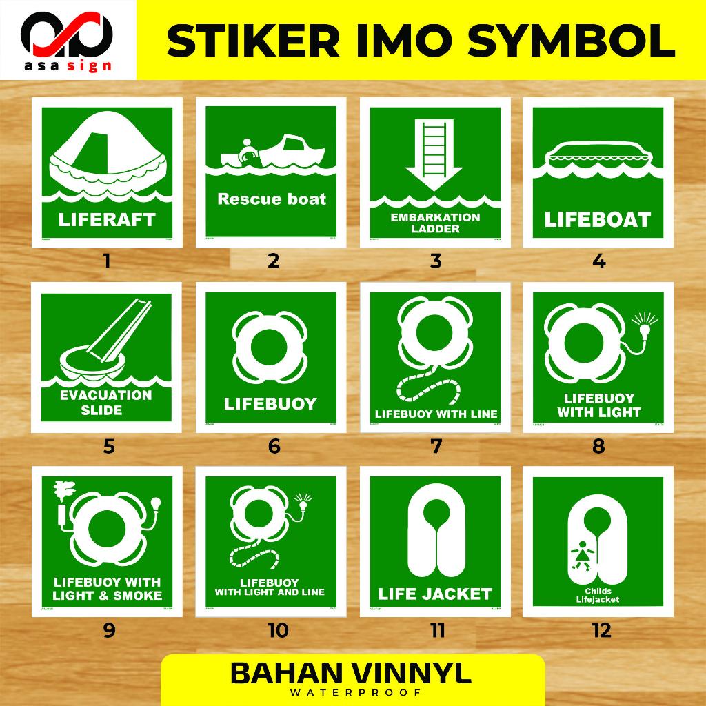 Jual STICKER IMO SYMBOL BAHAN VINNYL | Shopee Indonesia