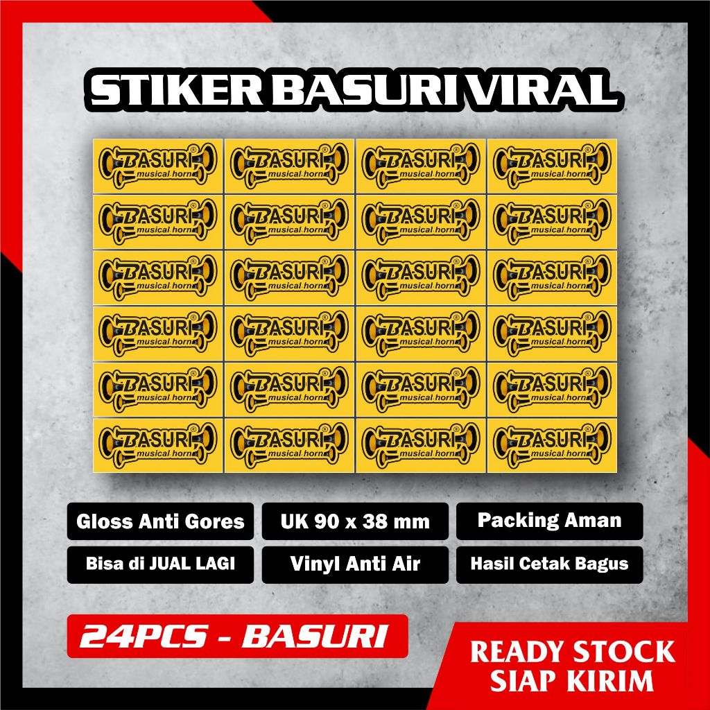 Jual STIKER BASURI MUSICAL HORN 24PCS VIRAL - Sticker Bismania JETBUS 3 ...