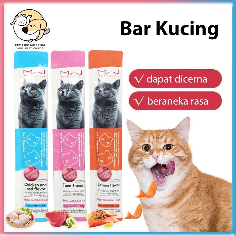 Jual 10/50pcs Kemasan Baru Snack Hewan Peliharaan Cemilan Kucing 16g ...