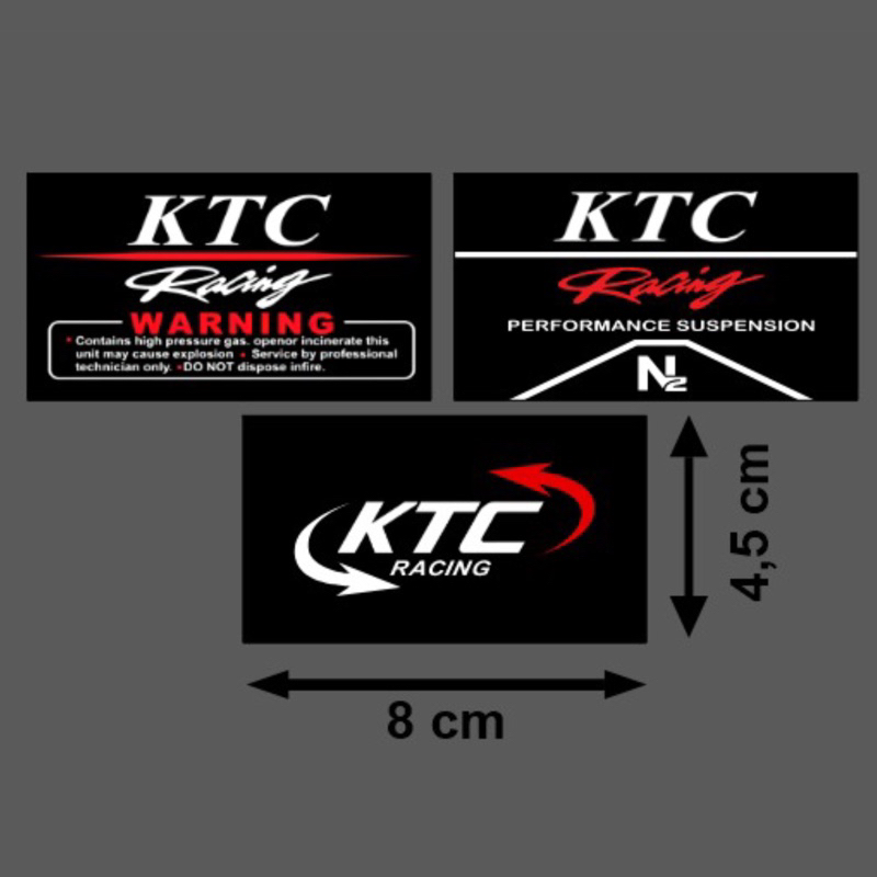 Jual sticker KTC racing stiker shock belakang ktc warning stiker warning ktc sticker logo ktc ...