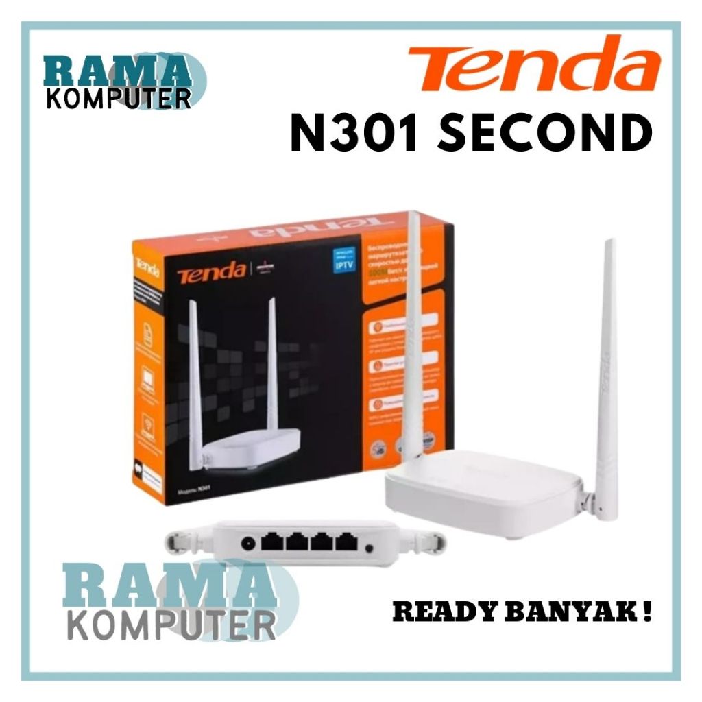 Jual Tenda N301 Wireless Easy Home Router SECOND | Shopee Indonesia
