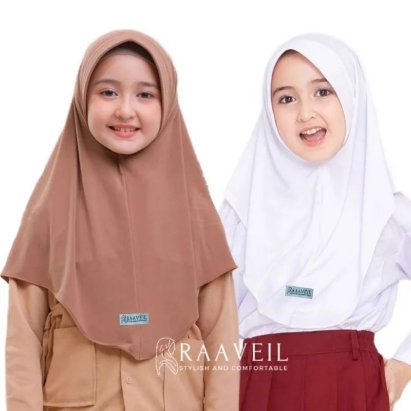 Jual Hijab instan bergo Hamidah Anak 3-12 tahun Jersey Premium jilbab anak sekolah SD SMP hamida ...