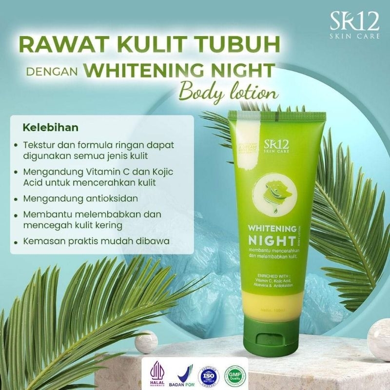 Jual WHITENING NIGHT BODY LOTION SR12 | Shopee Indonesia