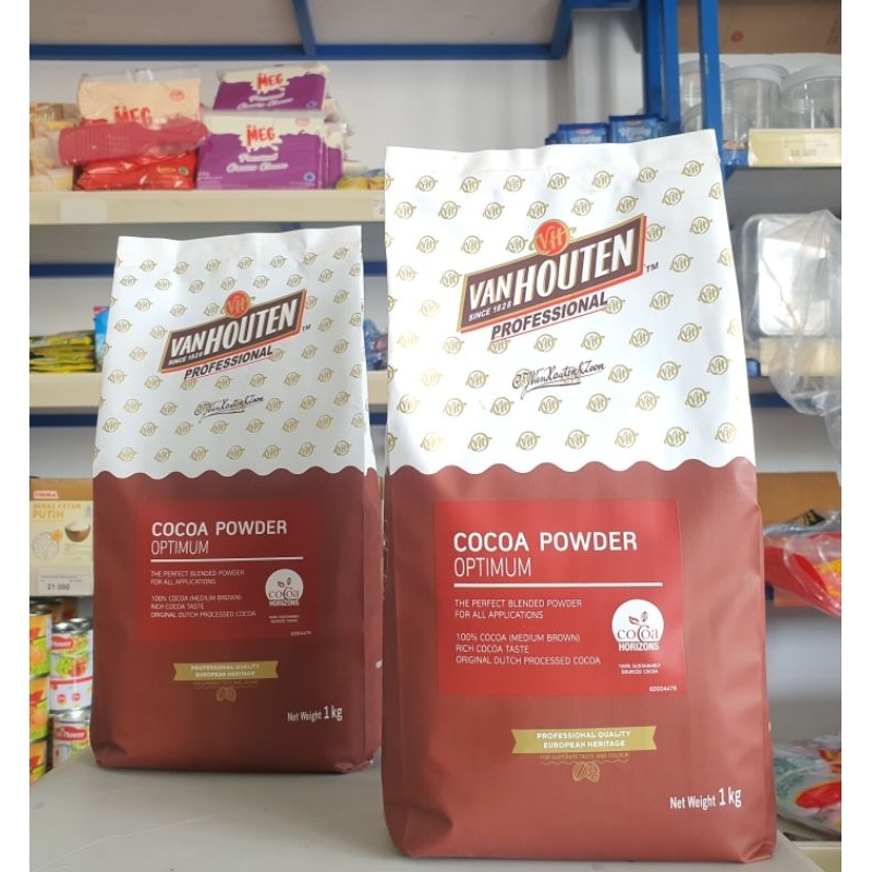 Jual Van Houten Cocoa Powder Optimum 1Kg / Coklat Bubuk Van houten 1Kg ...