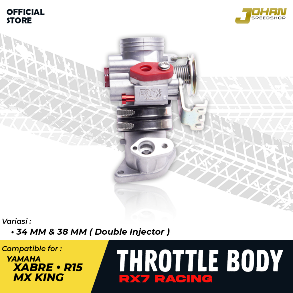 Jual Throttlebody Rx7 Racing Mx King Xabre R15 V2 Double Injektor 34mm ...
