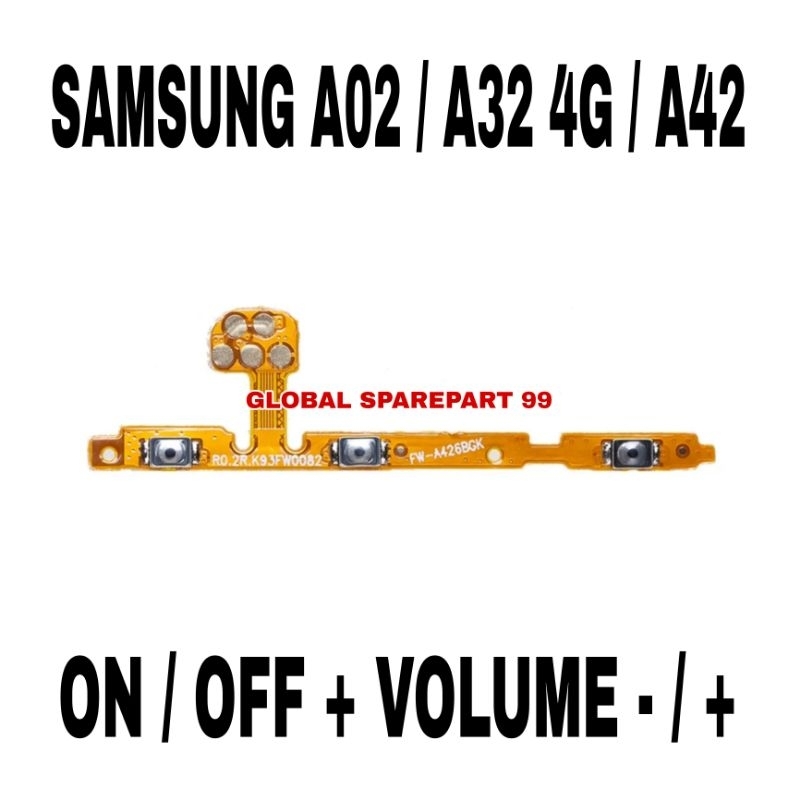 Jual FLEXIBEL ON / OFF + VOLUME - / + SAMSUNG A02 - A022F - A022 / A32 ...