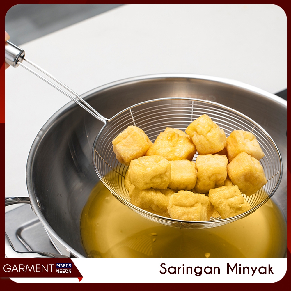 Jual Peniris Gorengan Stainless Steel Gagang Spatula Serokan Minyak Mie ...