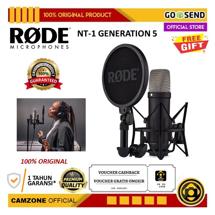 Jual Microphone Rode NT1 5 Generation NT1GEN5 - Rode NT-1 5 Generation ORIGINAL | Shopee Indonesia