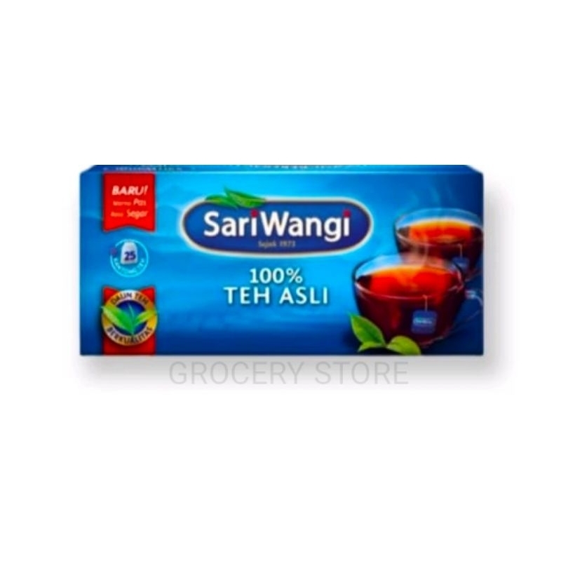 Jual Teh Celup Sari Wangi isi (25 Bags) - Teh Celup Sariwangi (1Kotak ...
